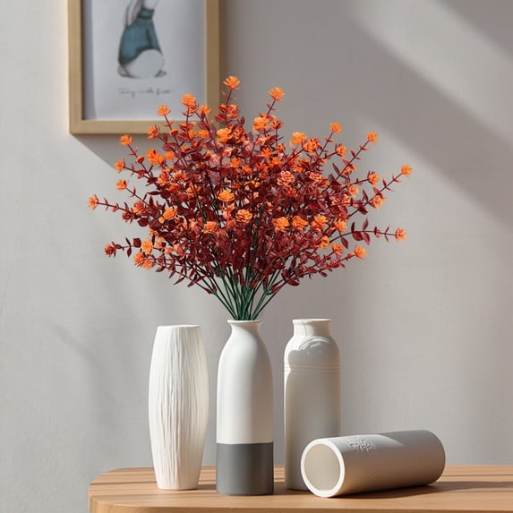 Artificial Silk Flower Arrangement • Lifelike Fake Plant Ornament for ...