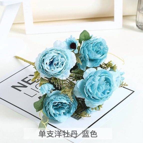 Artificial Silk Flower Bouquet for Home and Wedding Decor, Durable ...
