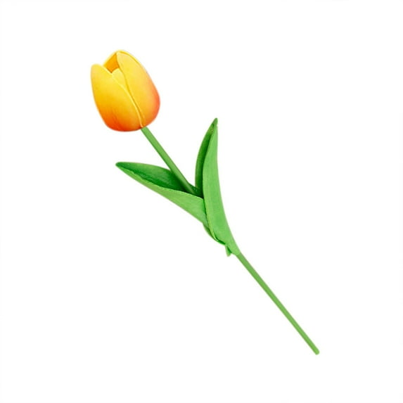 Artificial Silk Flowers 13.4", Mini Tulip Fake Flowers for Wedding ...