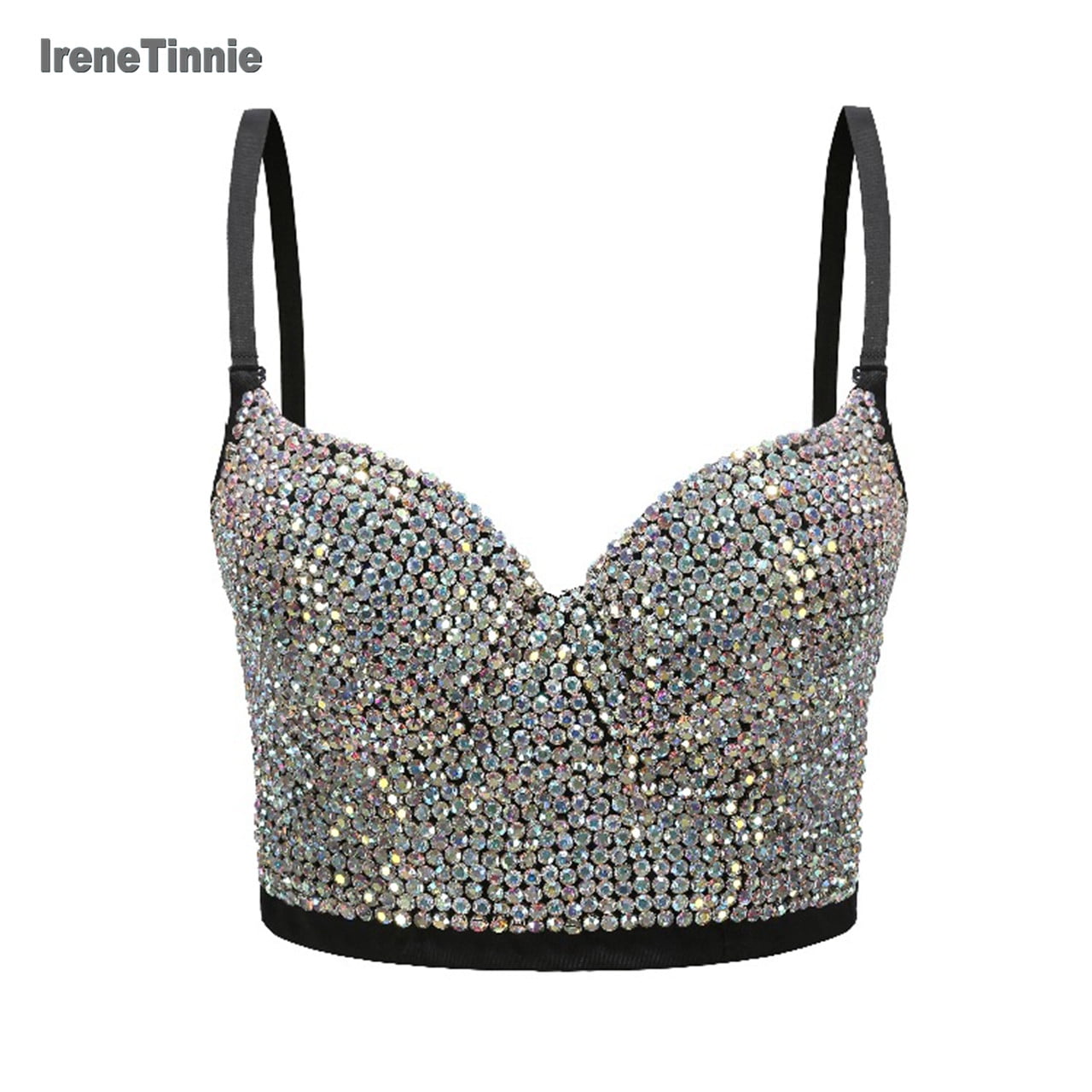 Hand-Made Pearls Jewel Diamond Bralet Women Bustier Bra Wedding Party ...