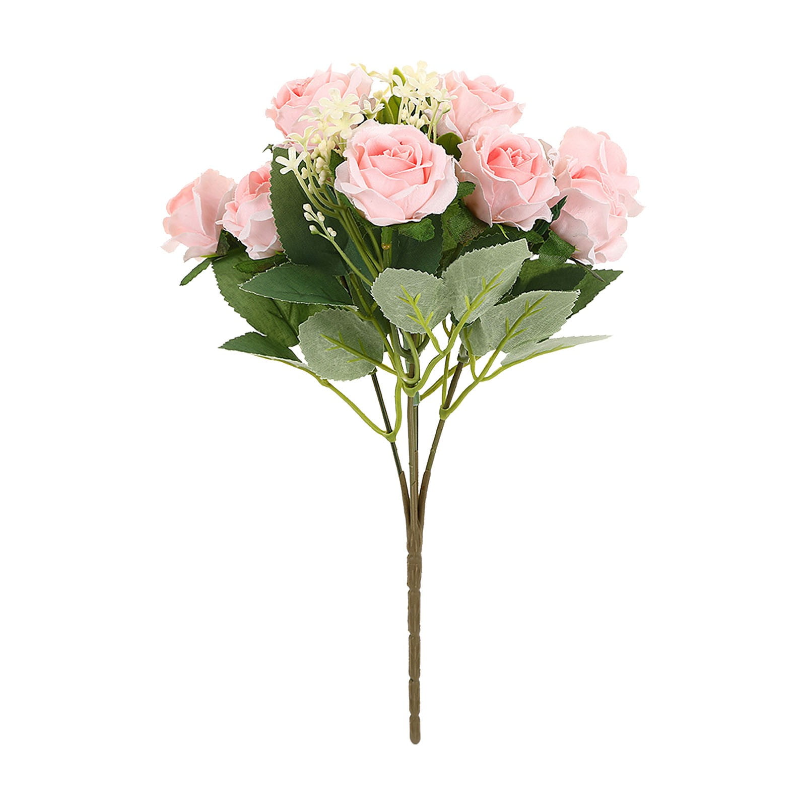 Artificial Silk Flowers, Realistic Roses Bouquet Long Stem for Home ...