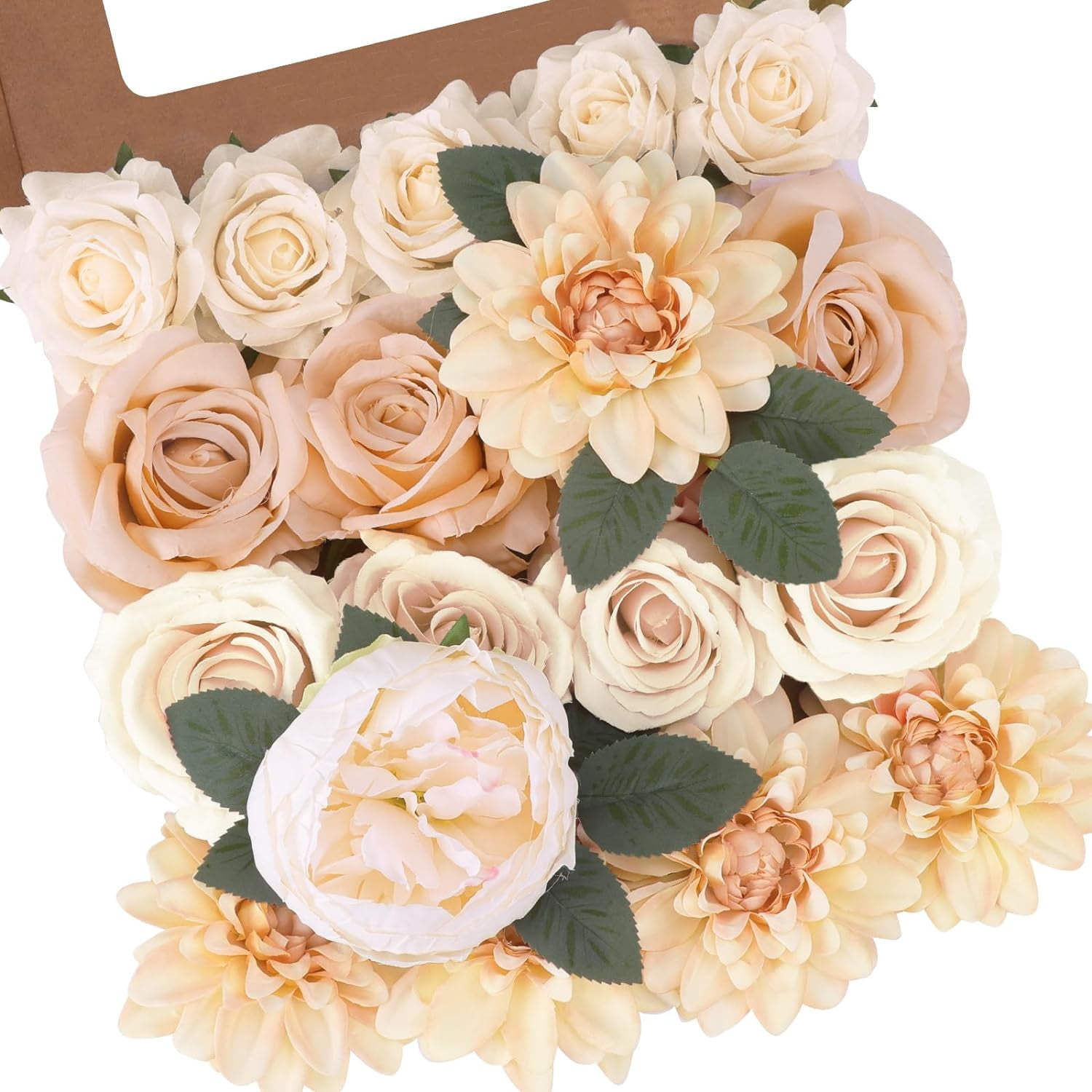 Artificial Silk Flowers Rose Fake Flowers for DIY Wedding Combo ...