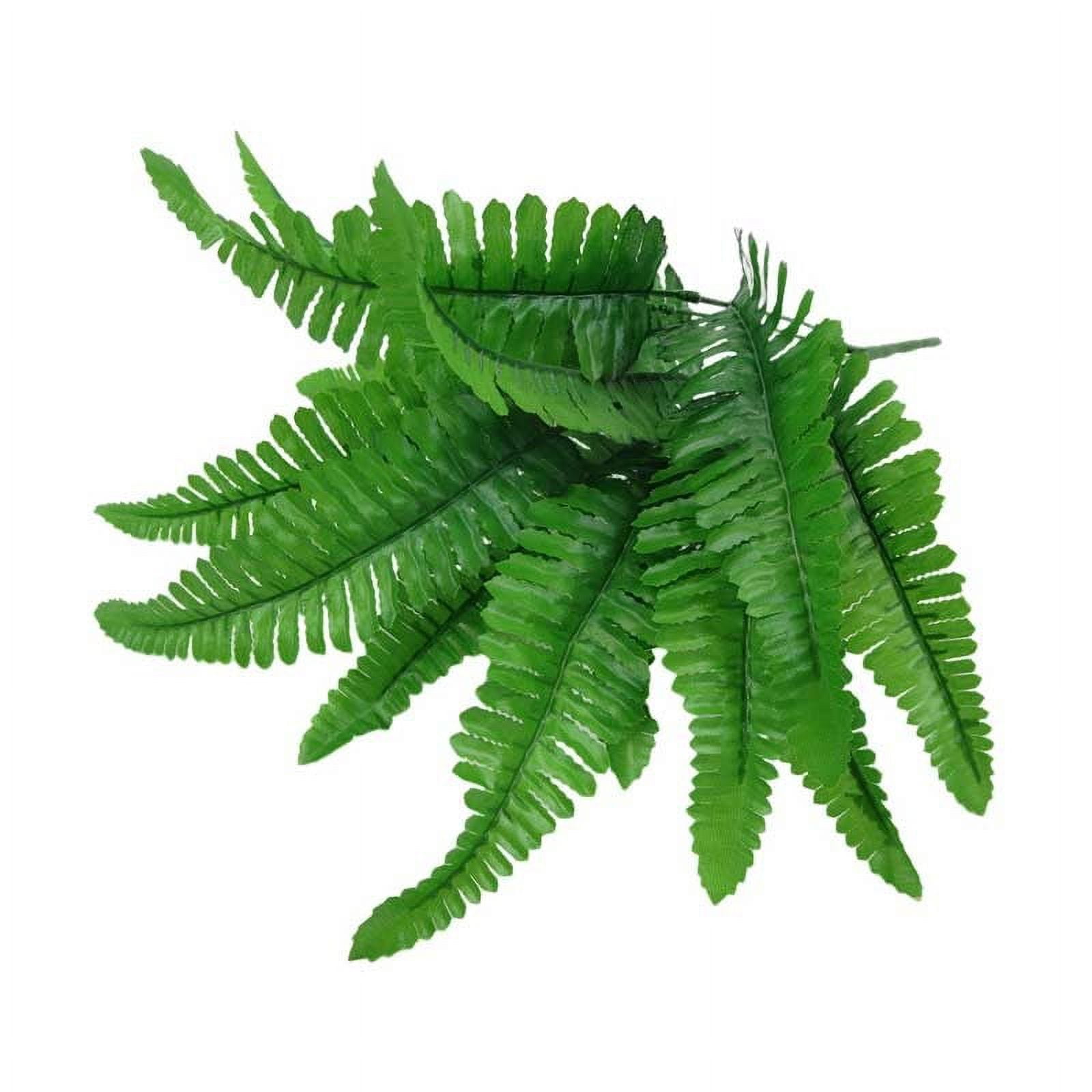 Artificial Silk Leather Leaf Fern Picks Artificial Greenery Stems ...