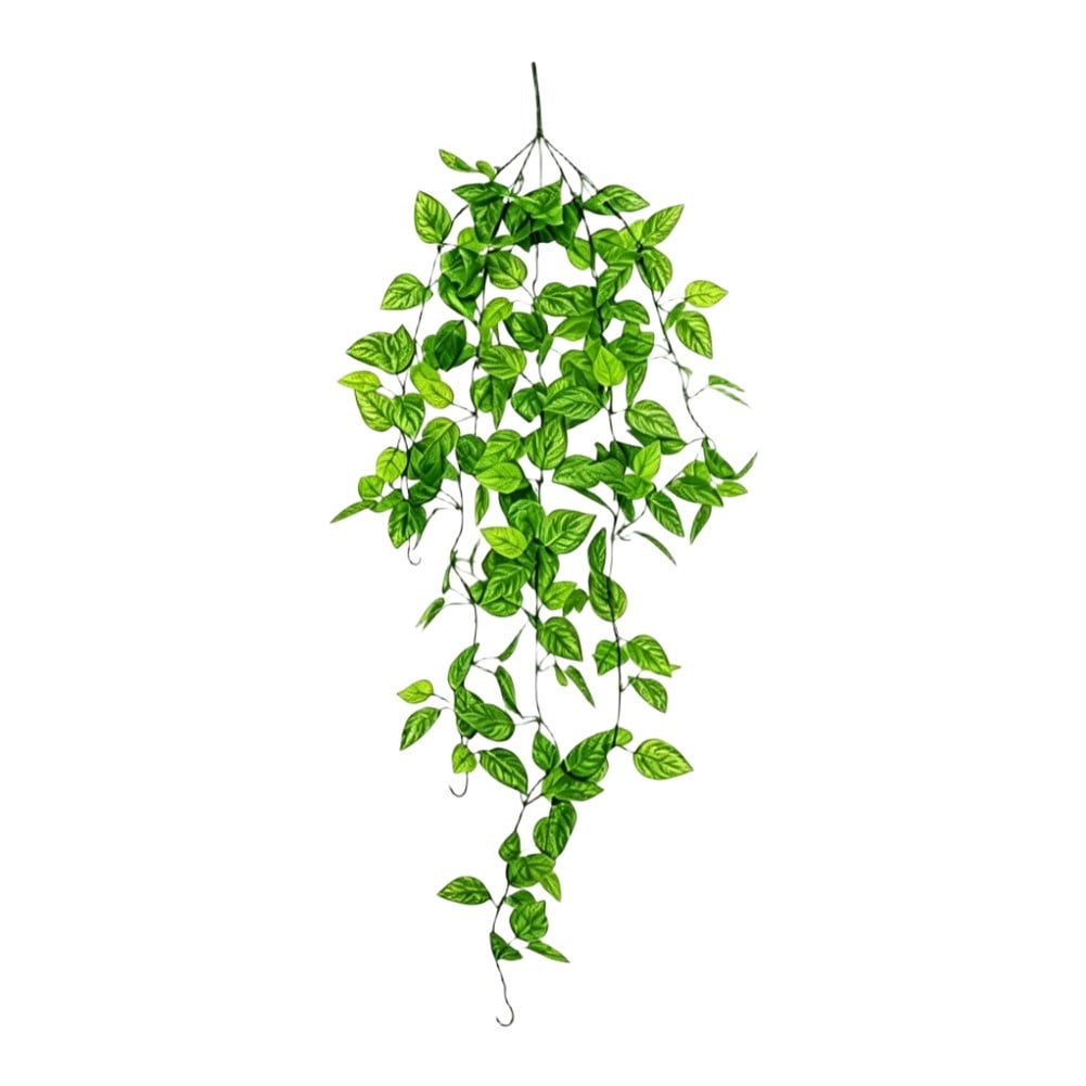 Artificial Silk Pothos Hanging Vine Wall Decor Green Leaf Plant for ...