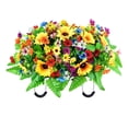 Artificial Silk Saddle Flower Memorial Day Cemetery Tombstone ...
