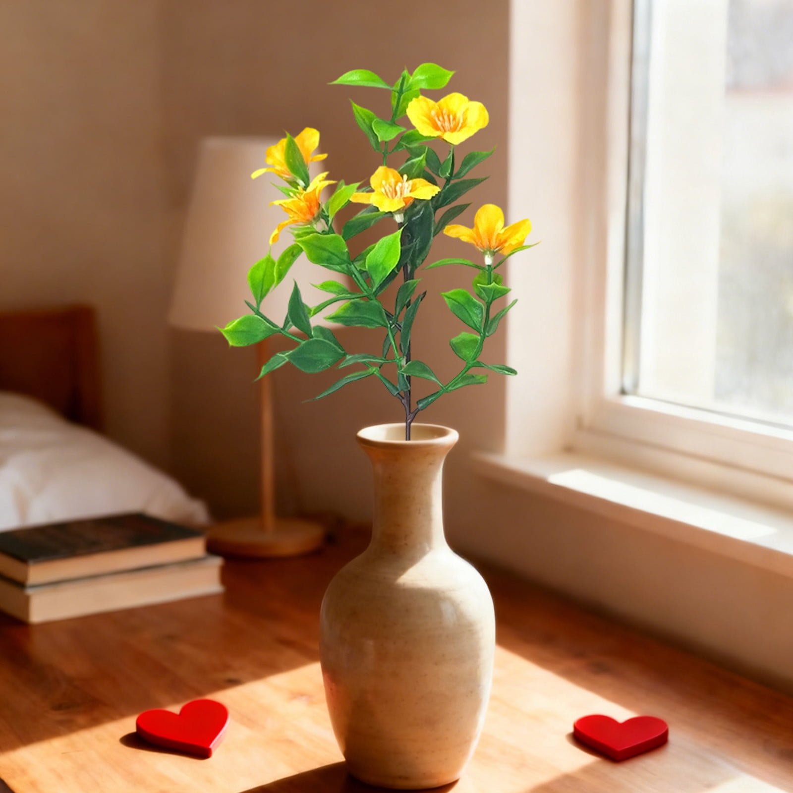 Artificial Simulation Green Pentaphyllus Simulation Flower Plastic ...