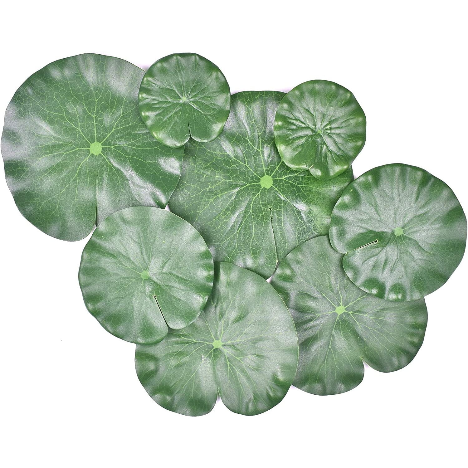 Artificial Simulation Lotus Leaves 8 Pcs Floating Foam Water Lily Pads ...