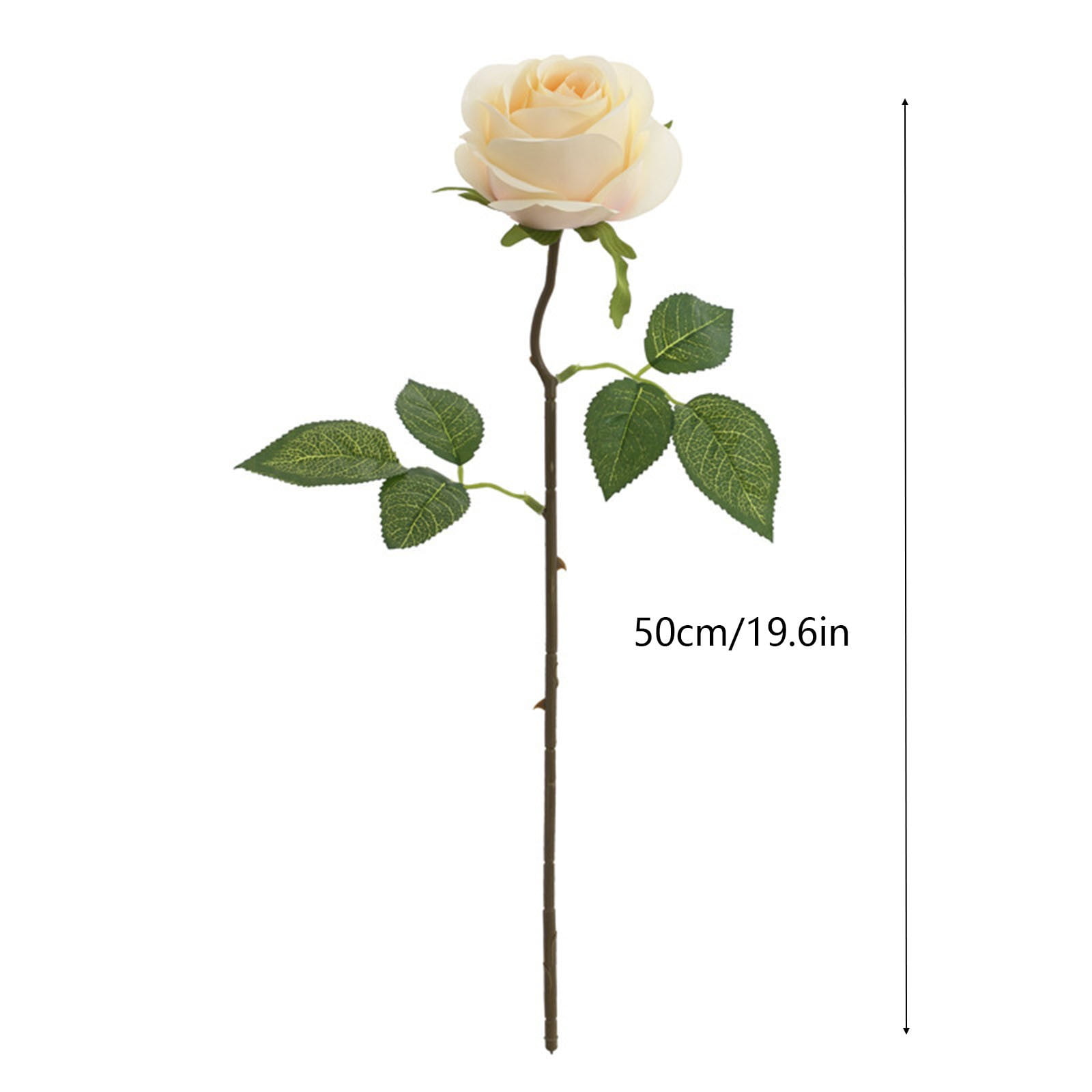 Artificial Single Rose, Realistic Silk Flower for Home Decoration ...