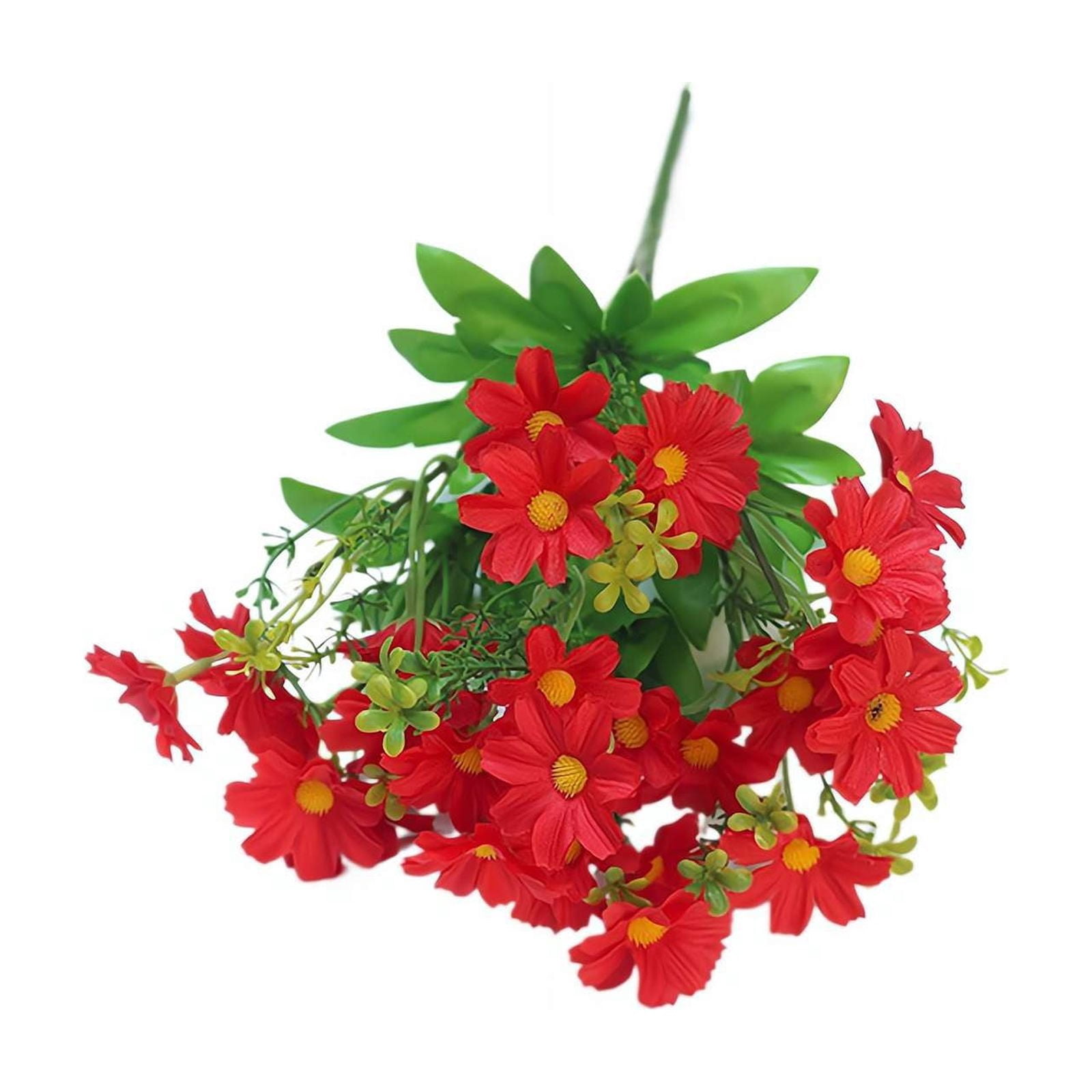 Artificial Small Daisy Flowers Faux Silk Flower Arrangement Home Garden ...