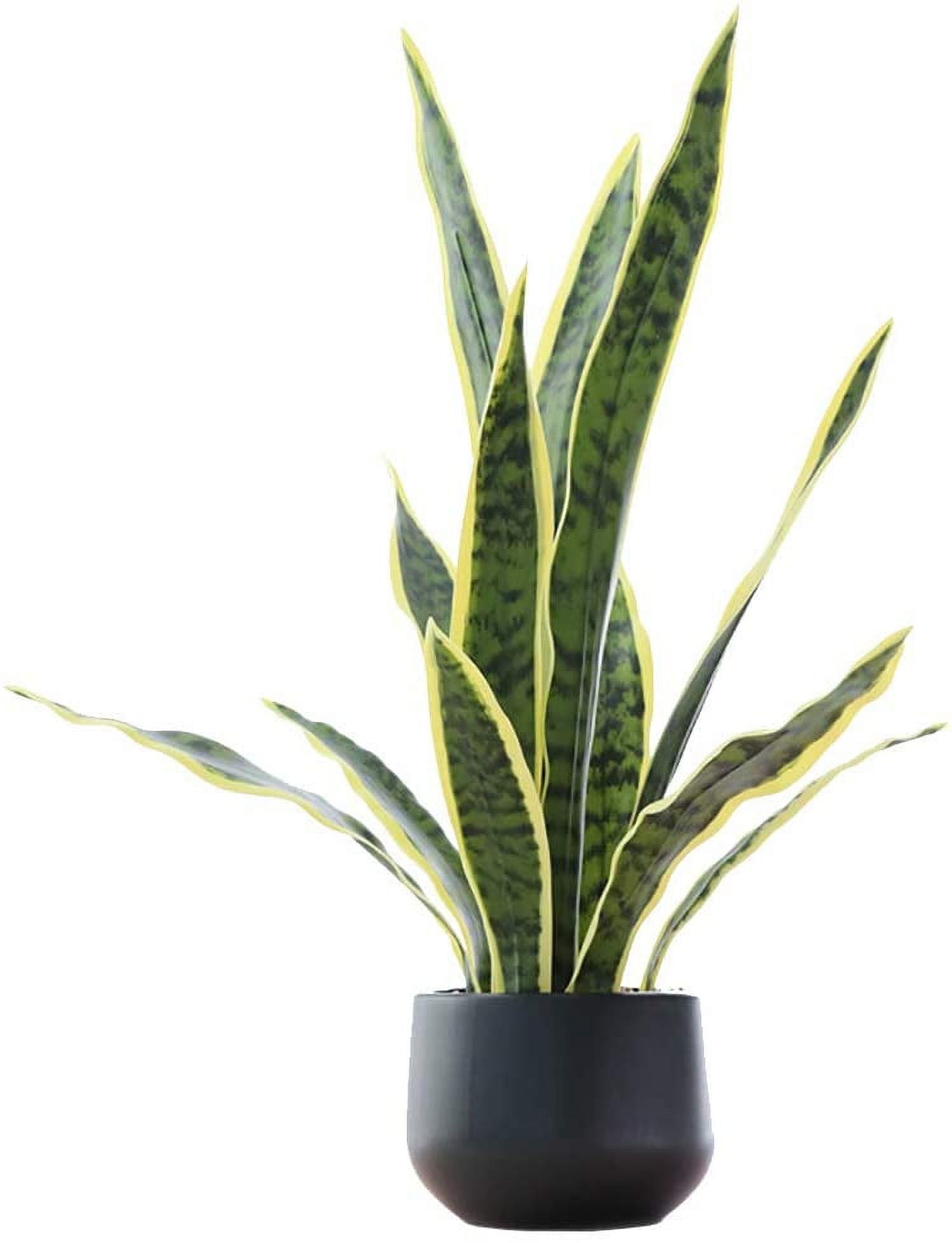 Artificial Snake Plant 22.5" Faux Agave Fake Sansevieria Artificial ...