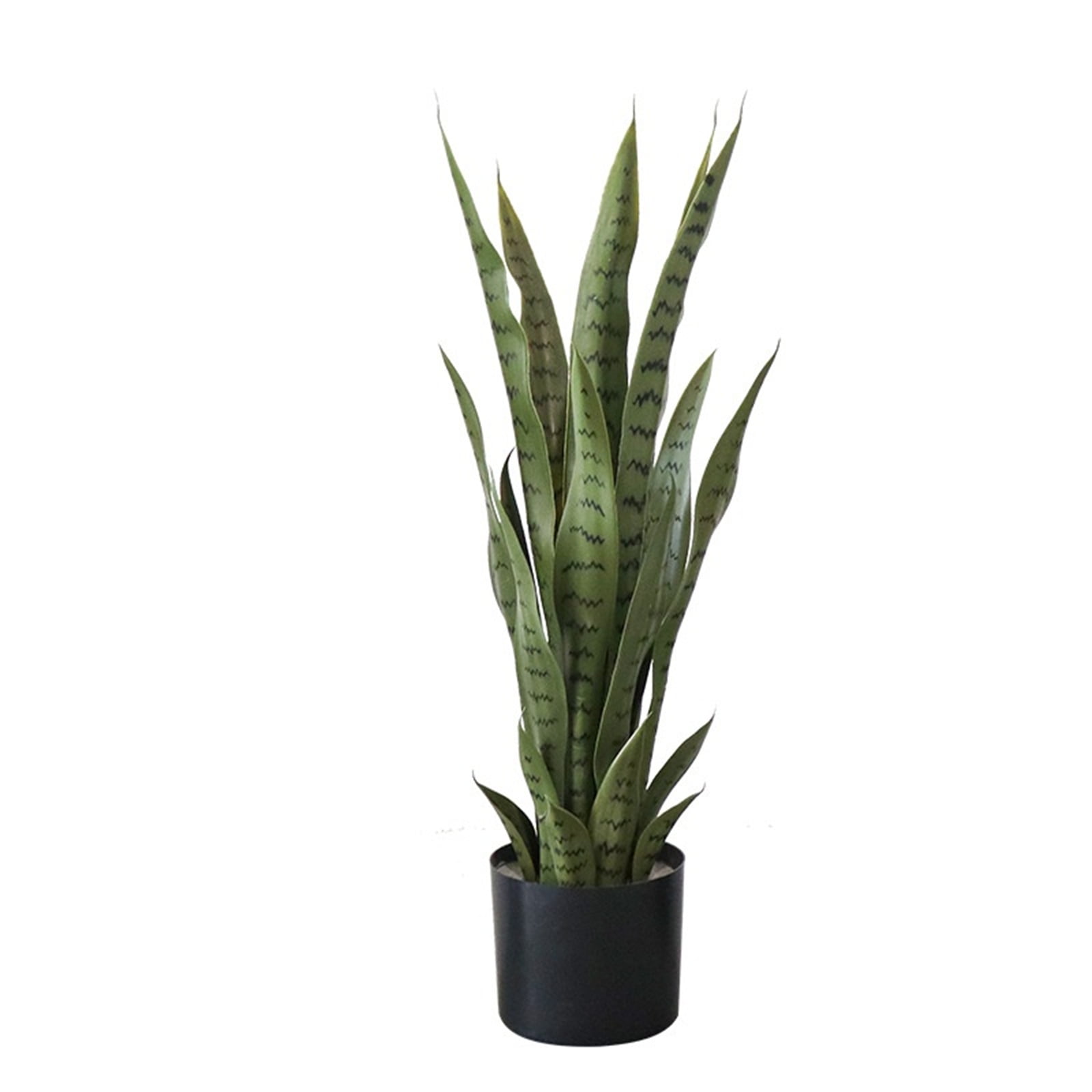 Artificial Snake Plant,Sansevieria Fake Agave Potted Plants Plastic ...