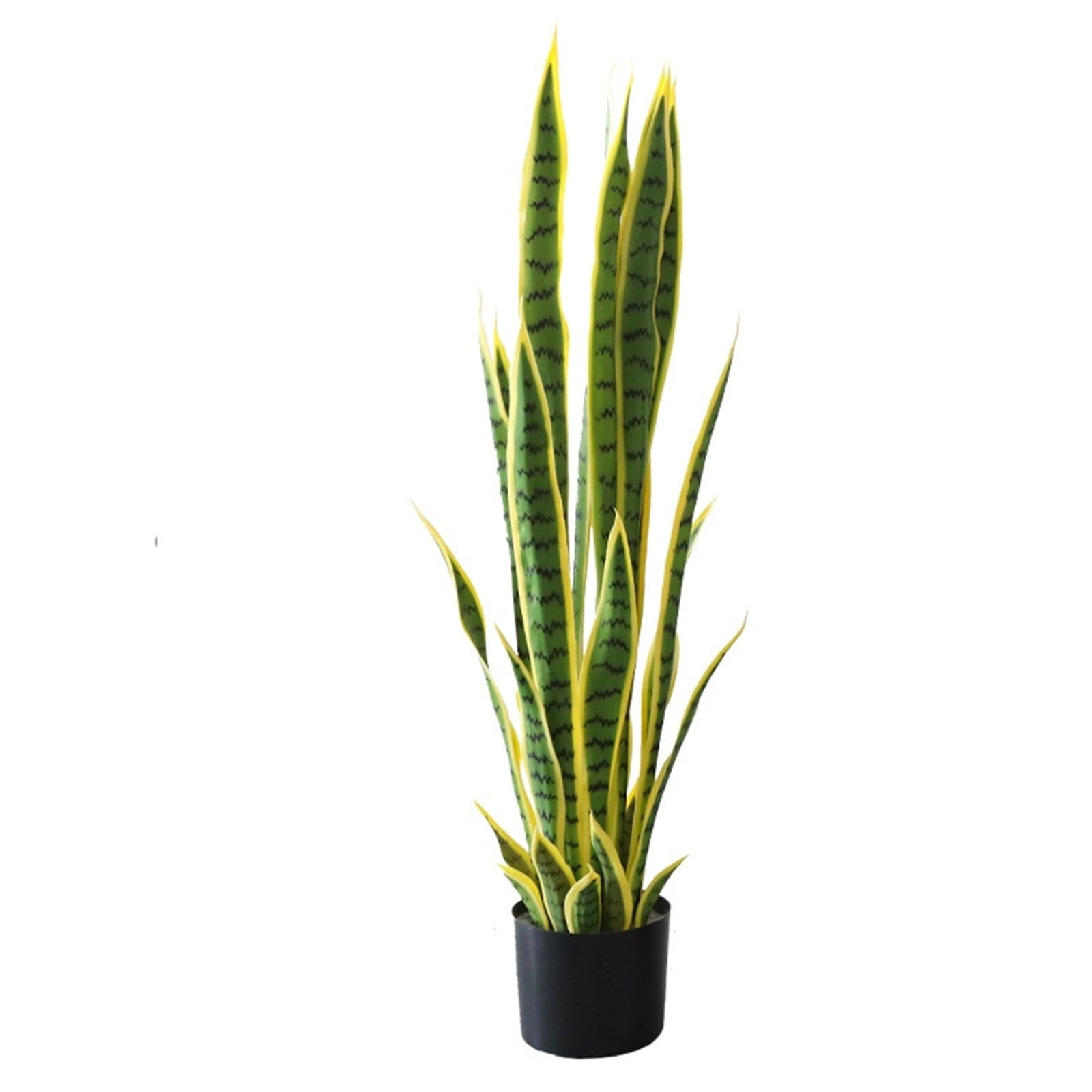 Artificial Snake Plant,Sansevieria Fake Agave Potted Plants Plastic ...