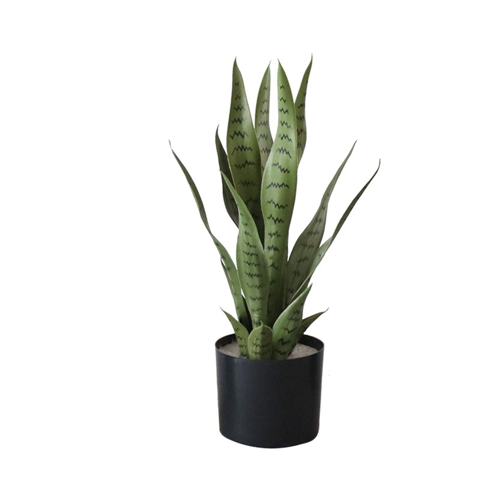 Artificial Snake Plant,Sansevieria Fake Agave Potted Plants Plastic ...