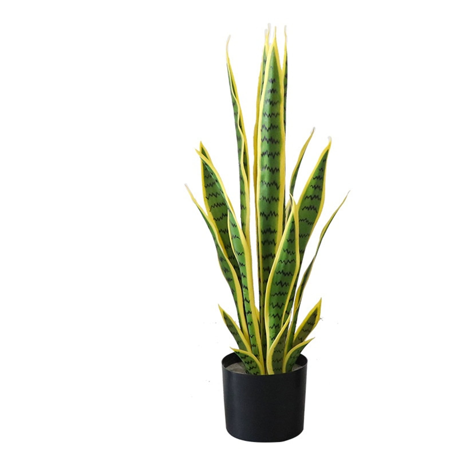 Artificial Snake Plant,Sansevieria Fake Agave Potted Plants Plastic ...