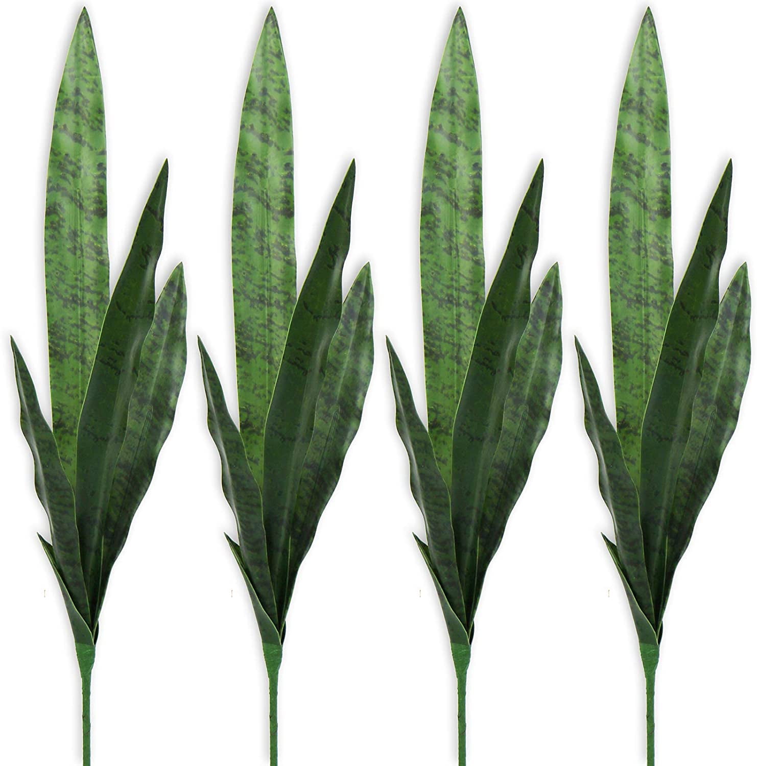 Artificial Snake Plants 30" Faux Agave Fake Sansevieria Artificial Silk ...