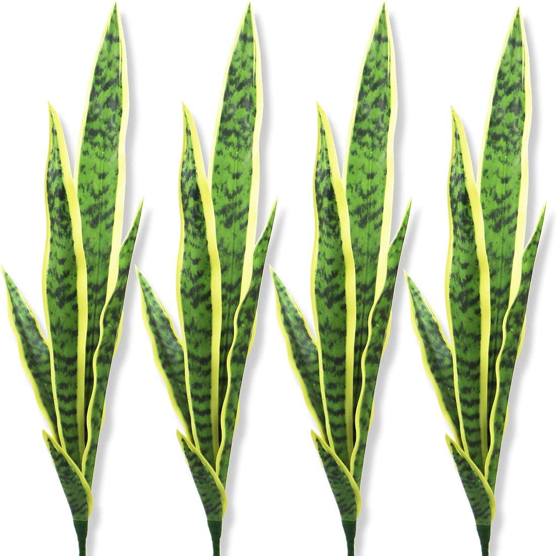Artificial Snake Plants 30" Faux Agave Fake Sansevieria Artificial Silk ...