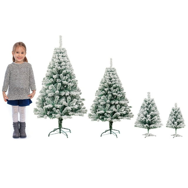Artificial Snow Flocked Christmas Tree, Holiday Season Artificial PVC ...