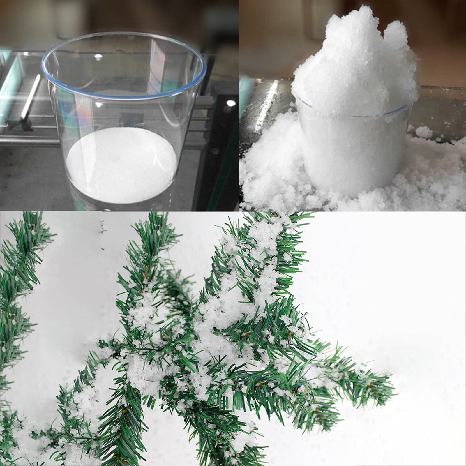 Artificial Snow Powder for Christmas Decorations | Instant Fluffy ...