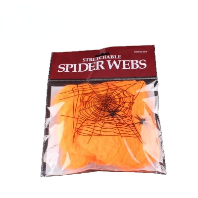 Artificial Spider Web Halloween Decoration Scary Party Scene Props ...