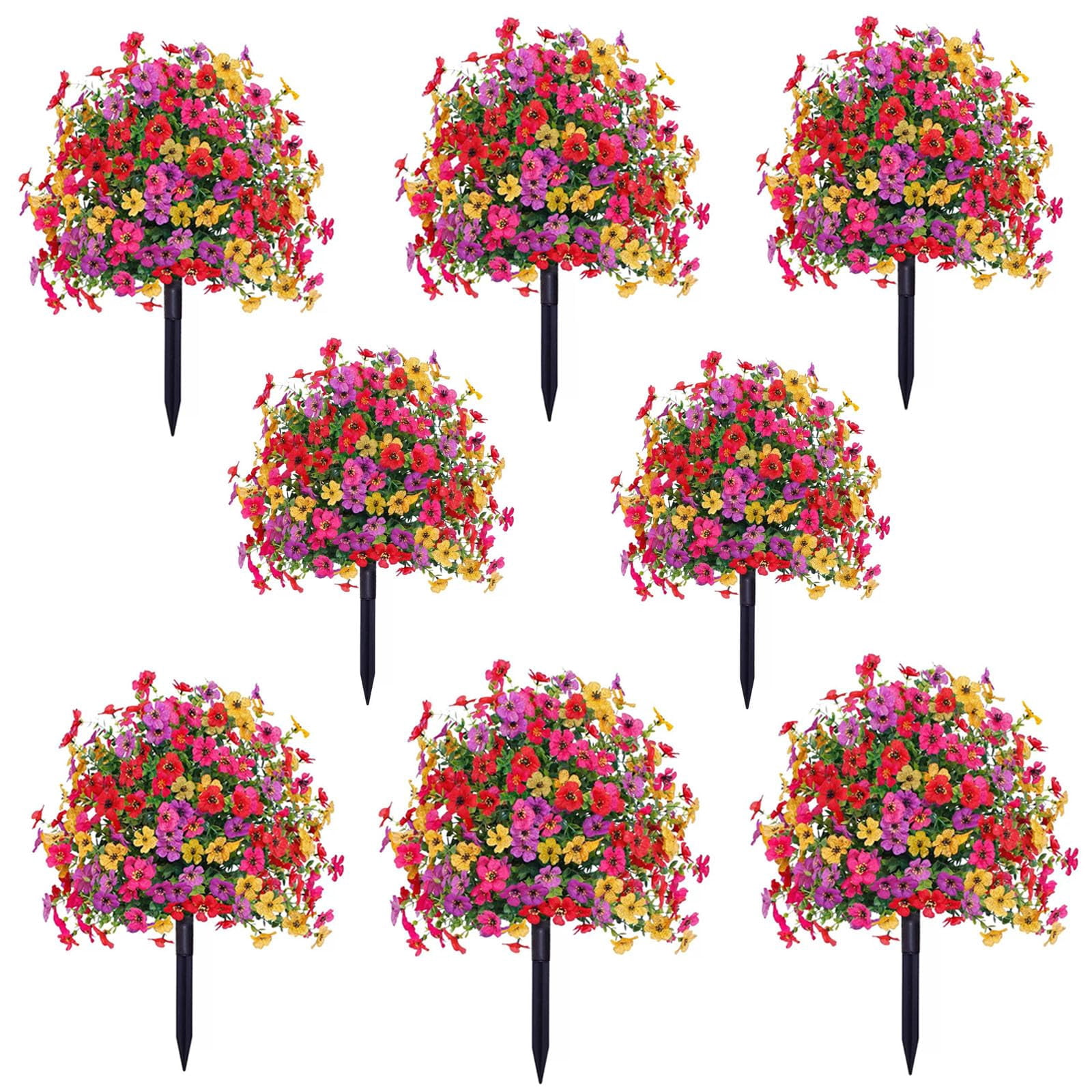 Artificial Spikes for Outdoor Planters Faux Spike Plants UV Resistant ...