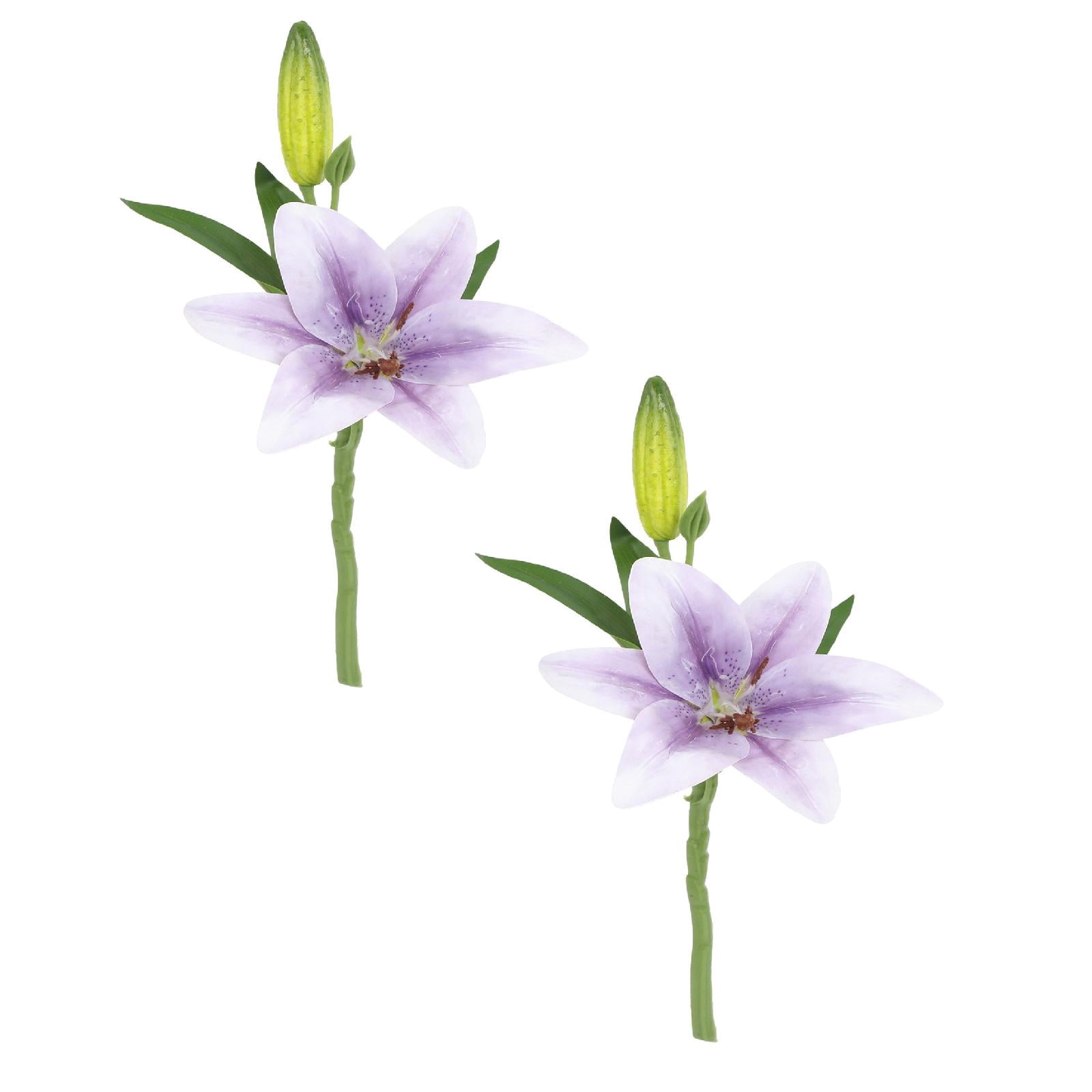 Artificial Spring Flowers, 2 Bundles Realistic Faux Morning Glory for ...