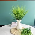 Artificial Spring Grass With Flower Buds Plastic Faux Plant Bouquet For ...