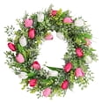 Artificial Spring Summer Floral Wreath for Front Door, Colorful ...