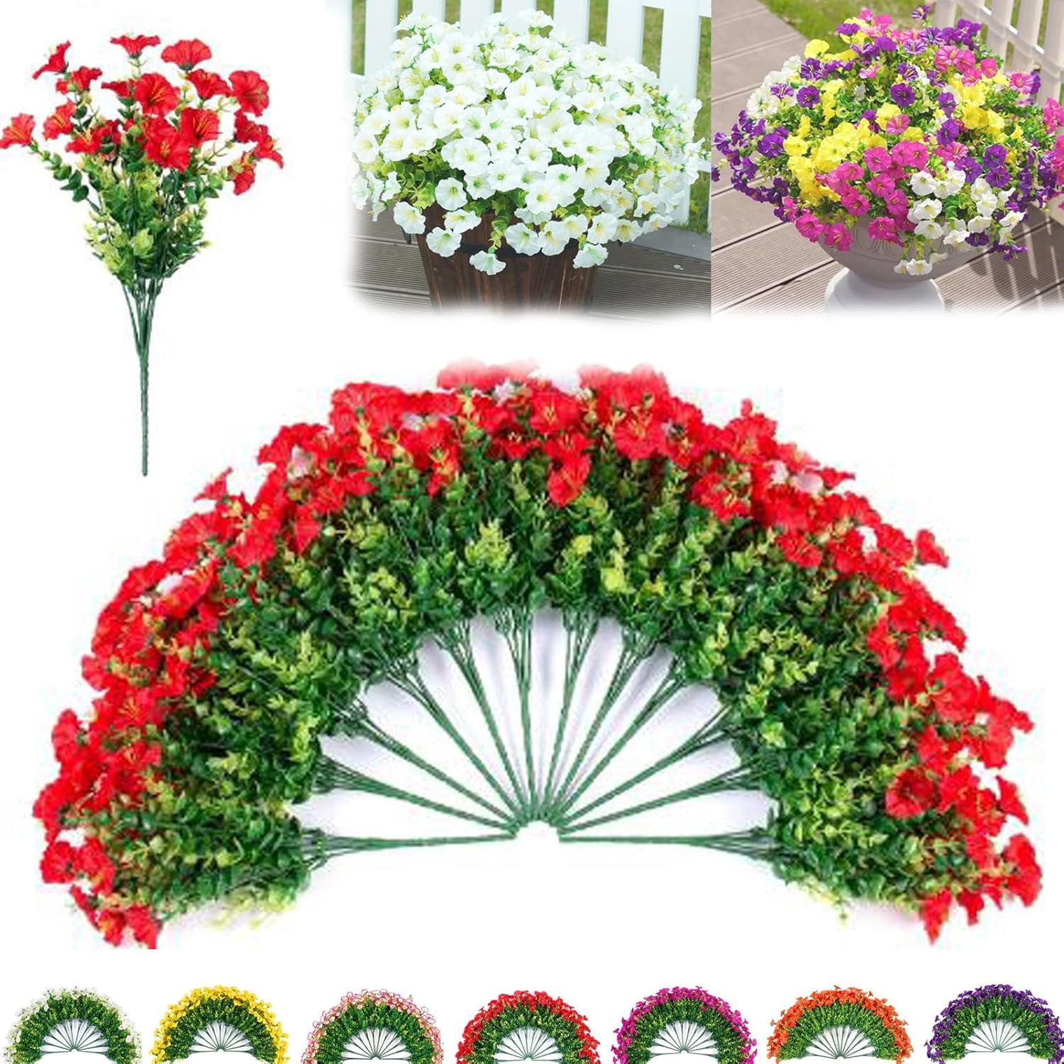 Artificial Straight Plug Flowers, Artificial Straight Plug Plant ...