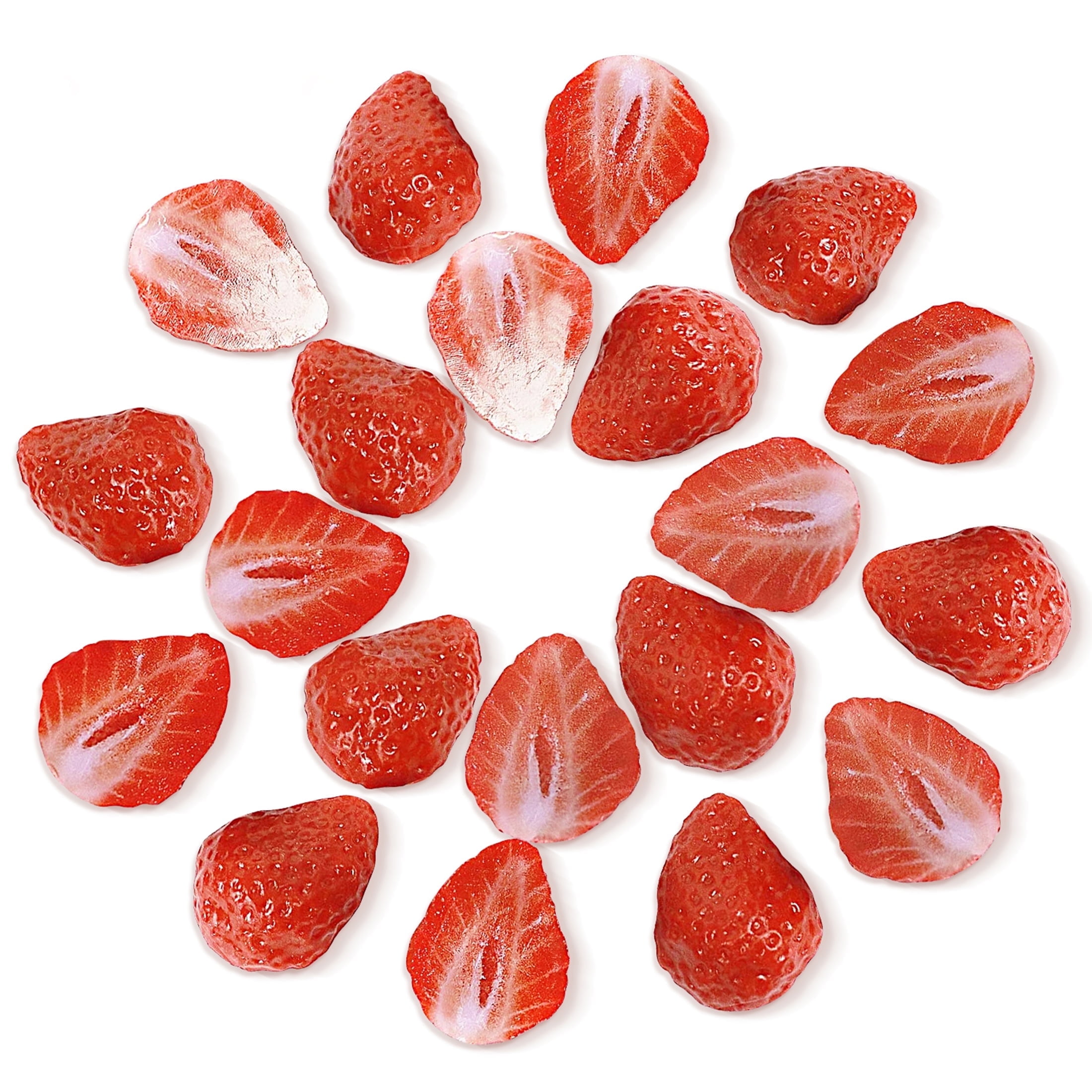 Artificial Strawberry Slices, for Store, Home, Party, Scene Decoration ...