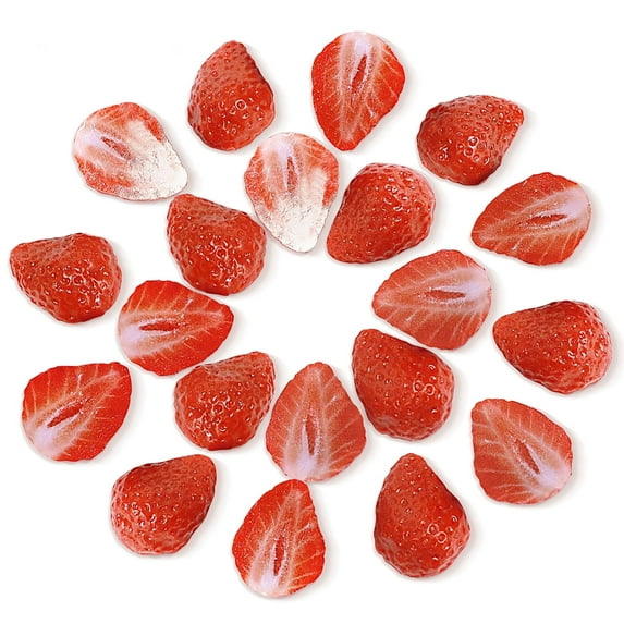 Artificial Strawberry Slices, for Store, Home, Party, Scene Decoration ...