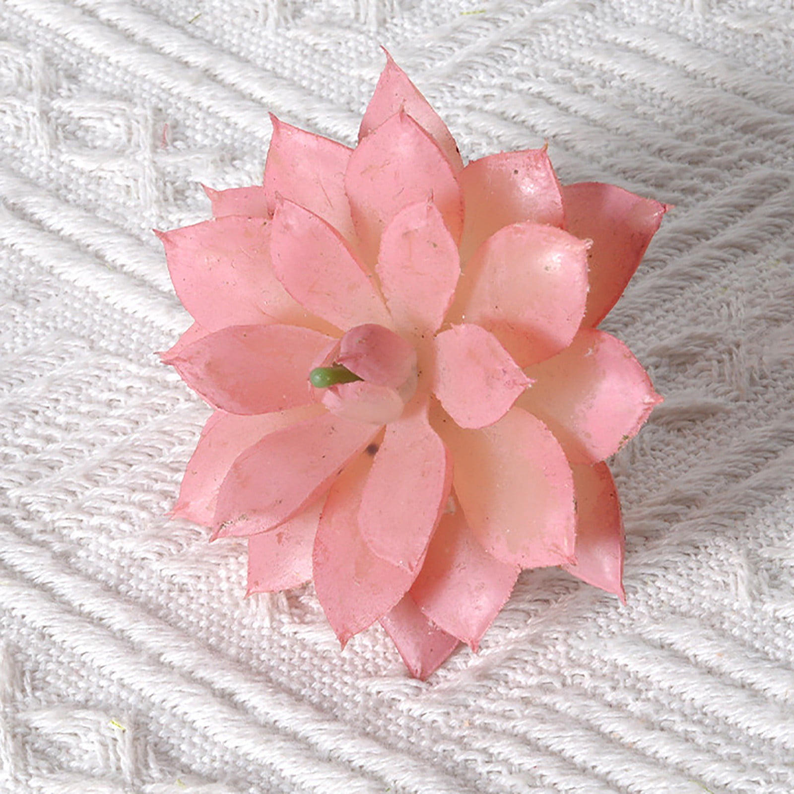 Artificial Succulent Plants, Red Fake Succulent, Unpotted Faux Flocked ...