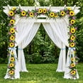 Artificial Sunflower Daisy Vine, Bendable Faux Floral Garland, Greenery ...