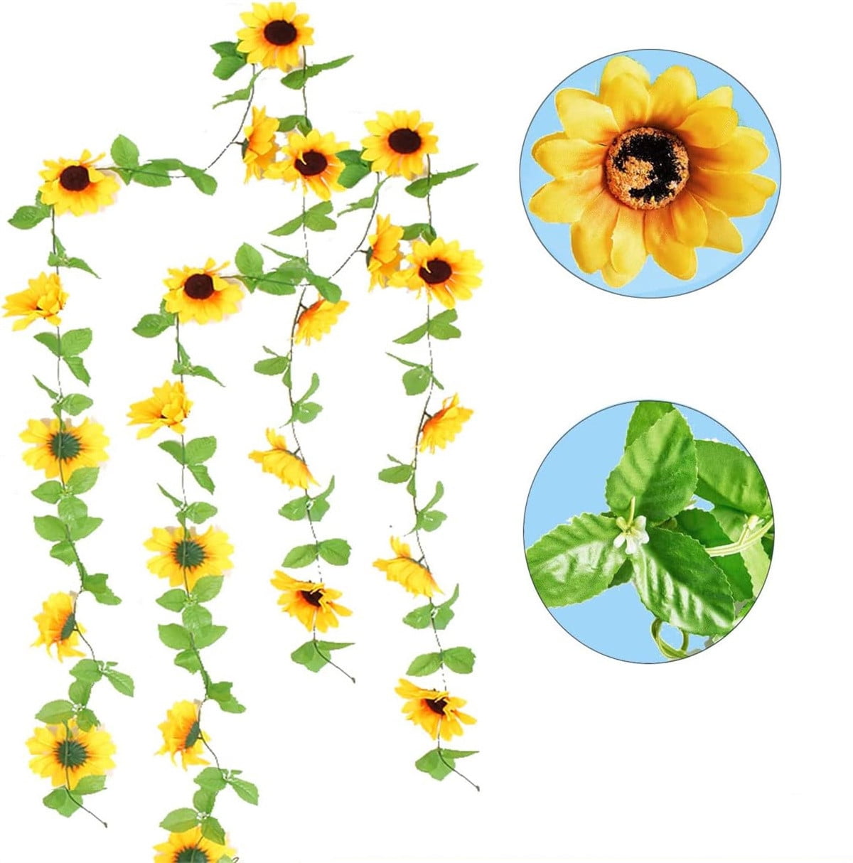 Artificial Sunflower Fairy Lights -Bexikou 2M/20 LED String Lights ...