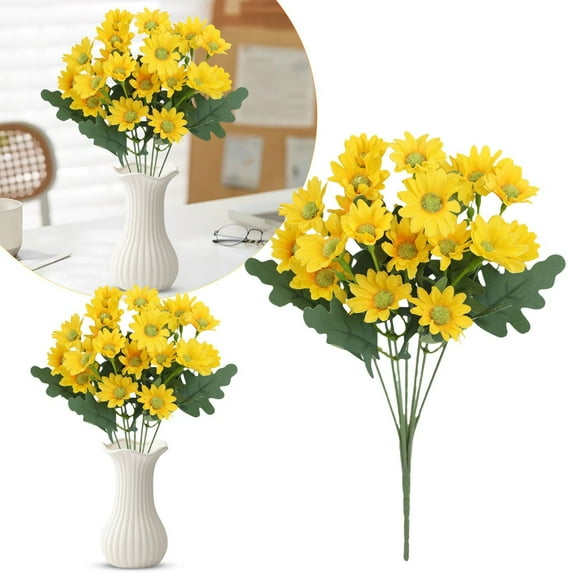 Artificial Sunset Mums – UV Resistant Waterproof Outdoor Fall Flowers ...