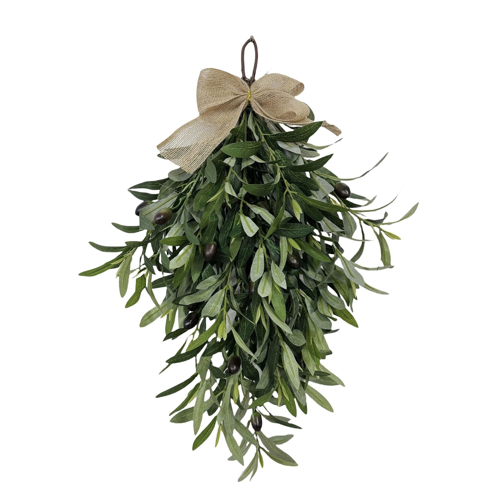 Artificial Swag Olive Wreath 24 Inch Front Door Wall Window Garland ...