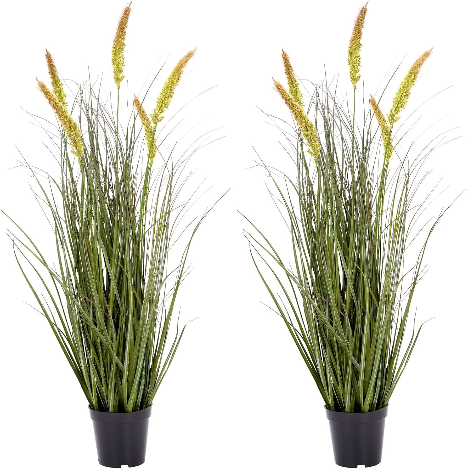 Artificial Tall Grass Plants with Pots 47" 2 Pack,Captivating ...