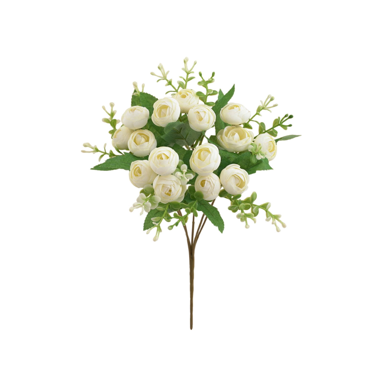 Artificial Tea Rose Silk Flowers | 15 Mini Tea Buds - Camellia Style ...