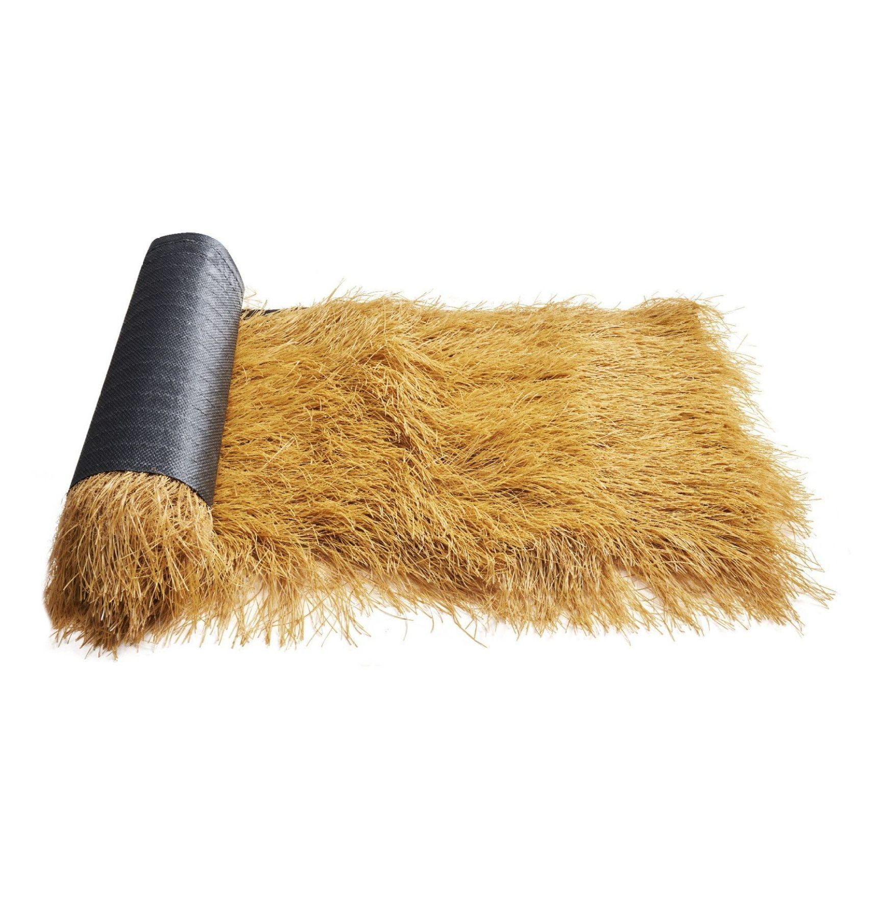 Artificial Thatch Roof Roll 1.3 x 3.9 ft - Tiki Hut Decor, PE Thatch ...
