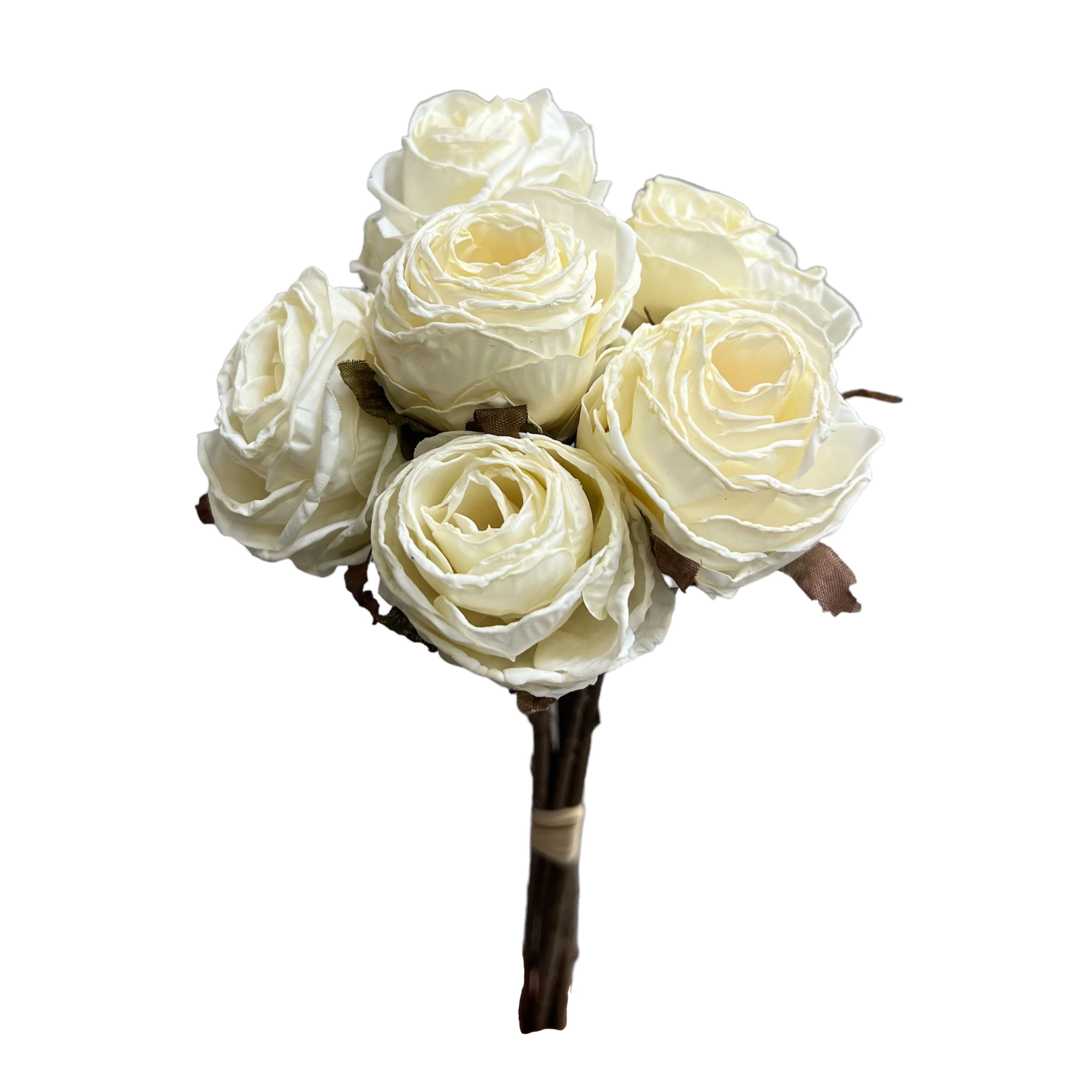 Artificial Toasted Edges Handcrafted Rose Stem (Set of 6) - Walmart.com