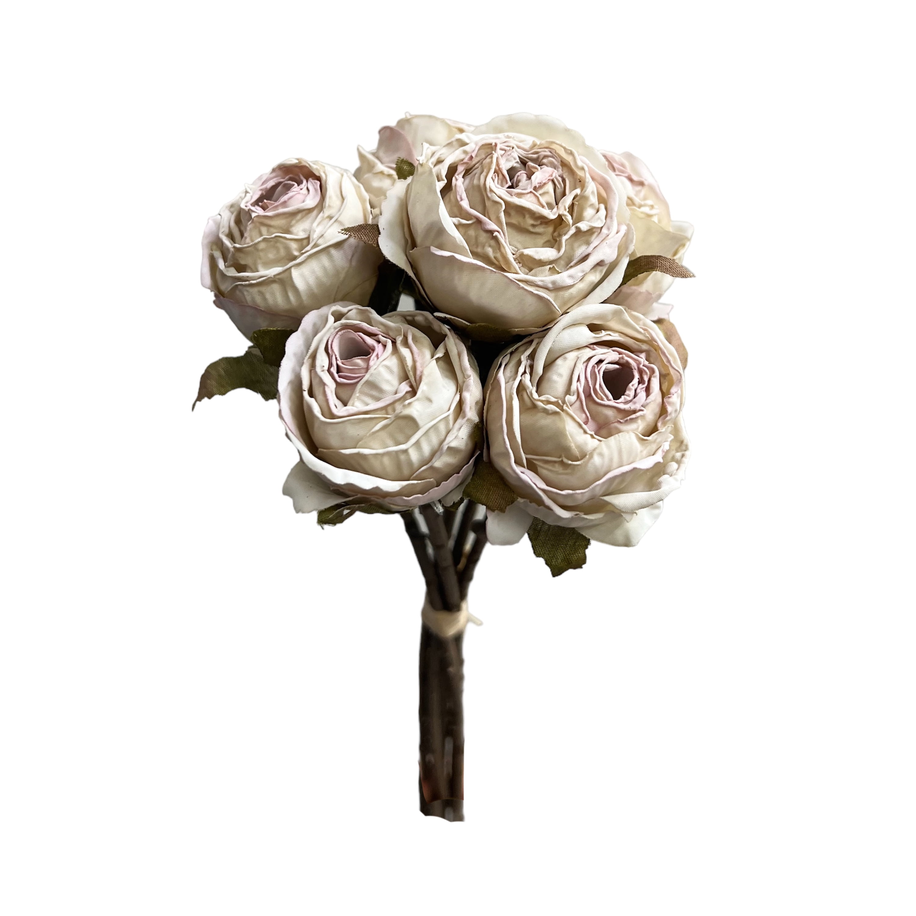 Artificial Toasted Edges Handcrafted Rose Stem (Set of 6) - Walmart.com