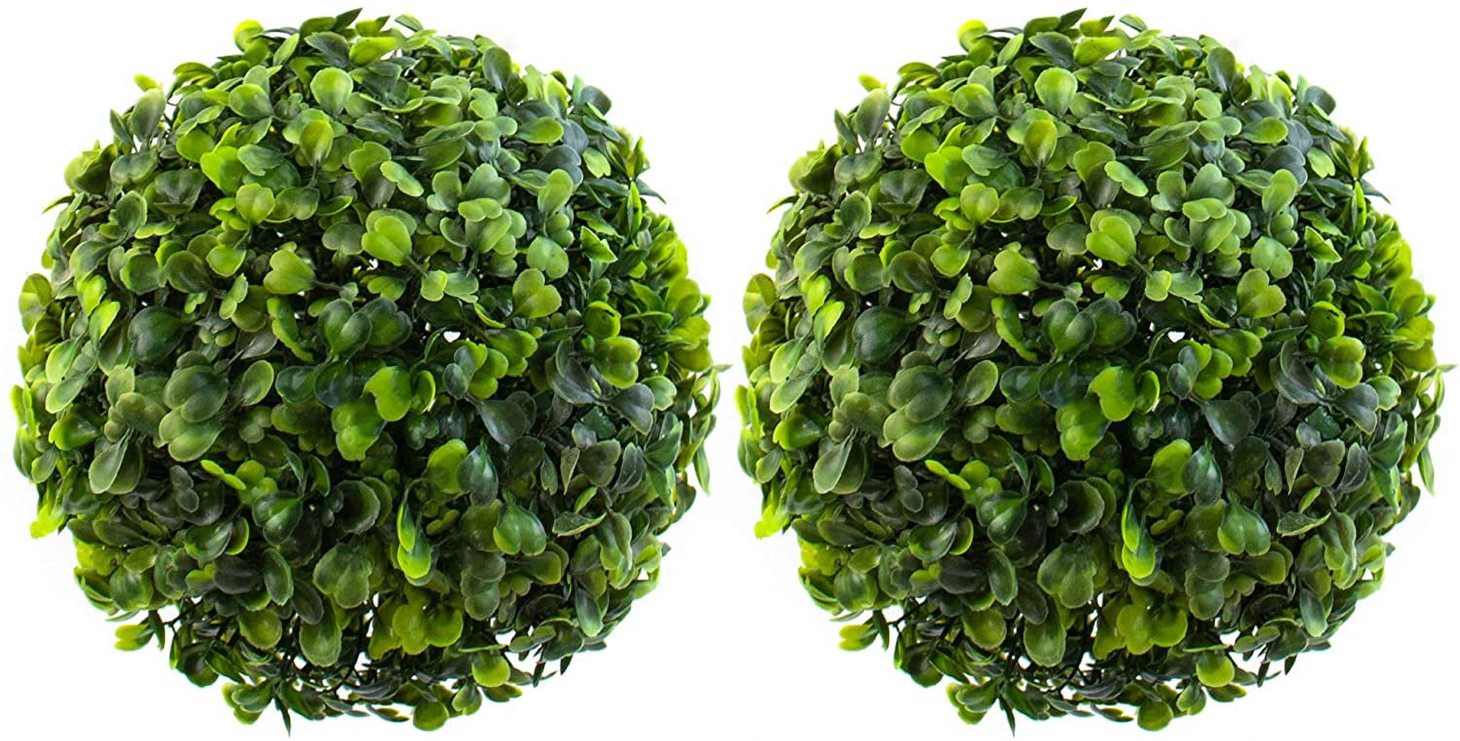 Artificial Topiary Ball Faux Boxwood Plant for Indoor/Outdoor Garden ...