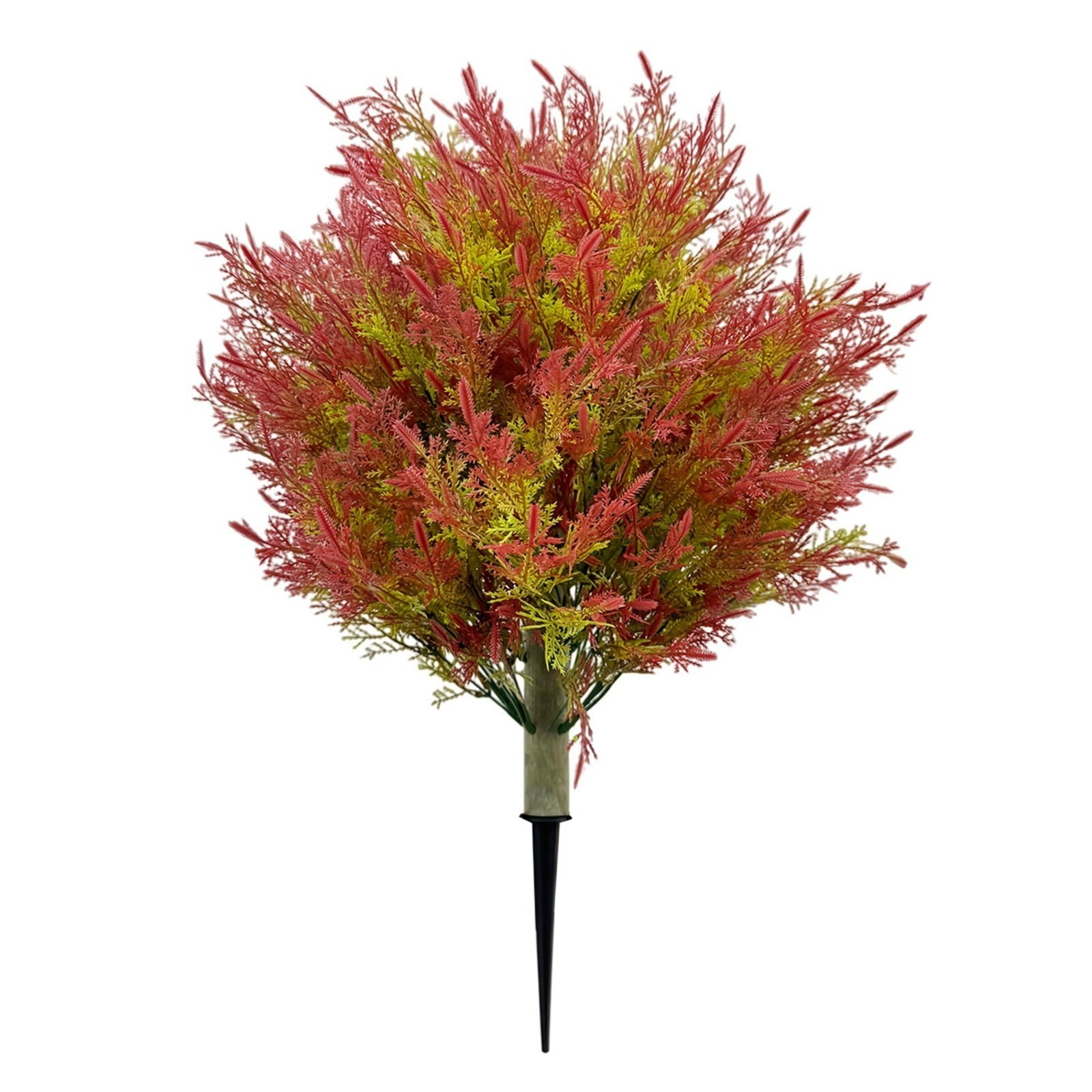 Artificial Topiary Boxwood Trees with Ground Spike Two 24" Tall UV ...