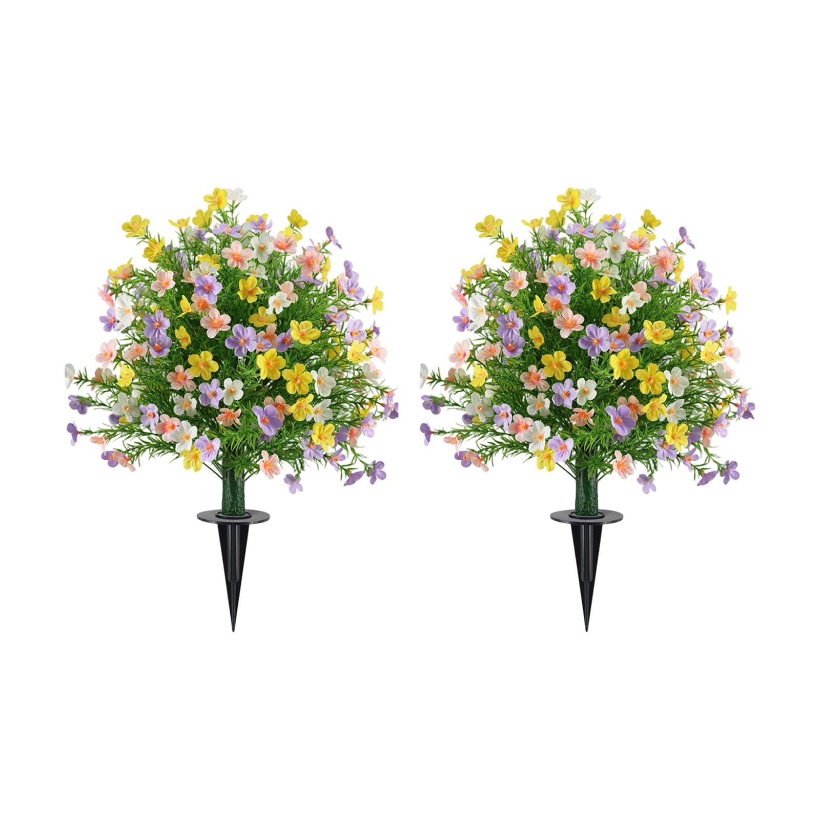 Artificial Topiary Bushes for Outdoors with Spike, Boxwood Ball Fake ...
