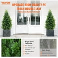 Artificial Topiary Cedar Tree, 36 inch Tall (2 Pieces), with Extra ...
