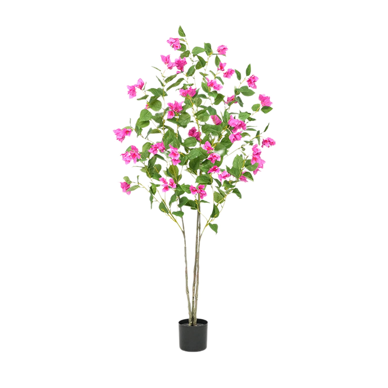 Artificial Tree,4/6 FT Fake Silk Floral Tree with Planter,Decorative ...