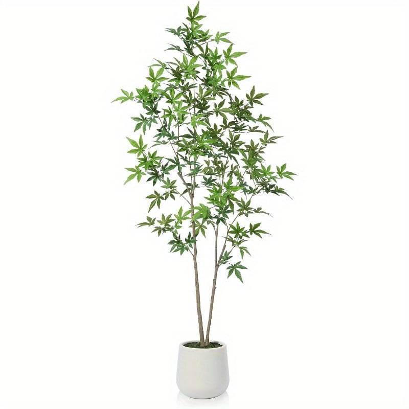 Artificial Tree 5ft Tall Fake Maple Tree for Indoor Home Decor Faux ...