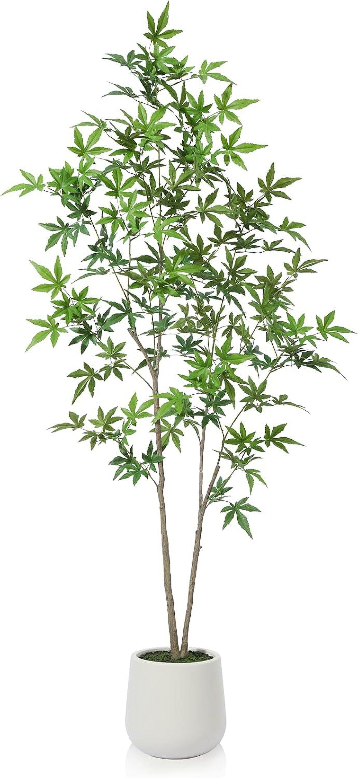 Artificial Tree, 5ft Tall Fake Maple Tree for Indoor Home Decor, Faux ...