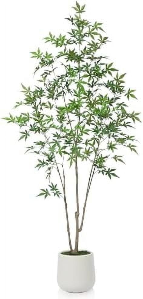 Artificial Tree, 6ft Tall Fake Maple Tree for Indoor Home Decor, Faux ...