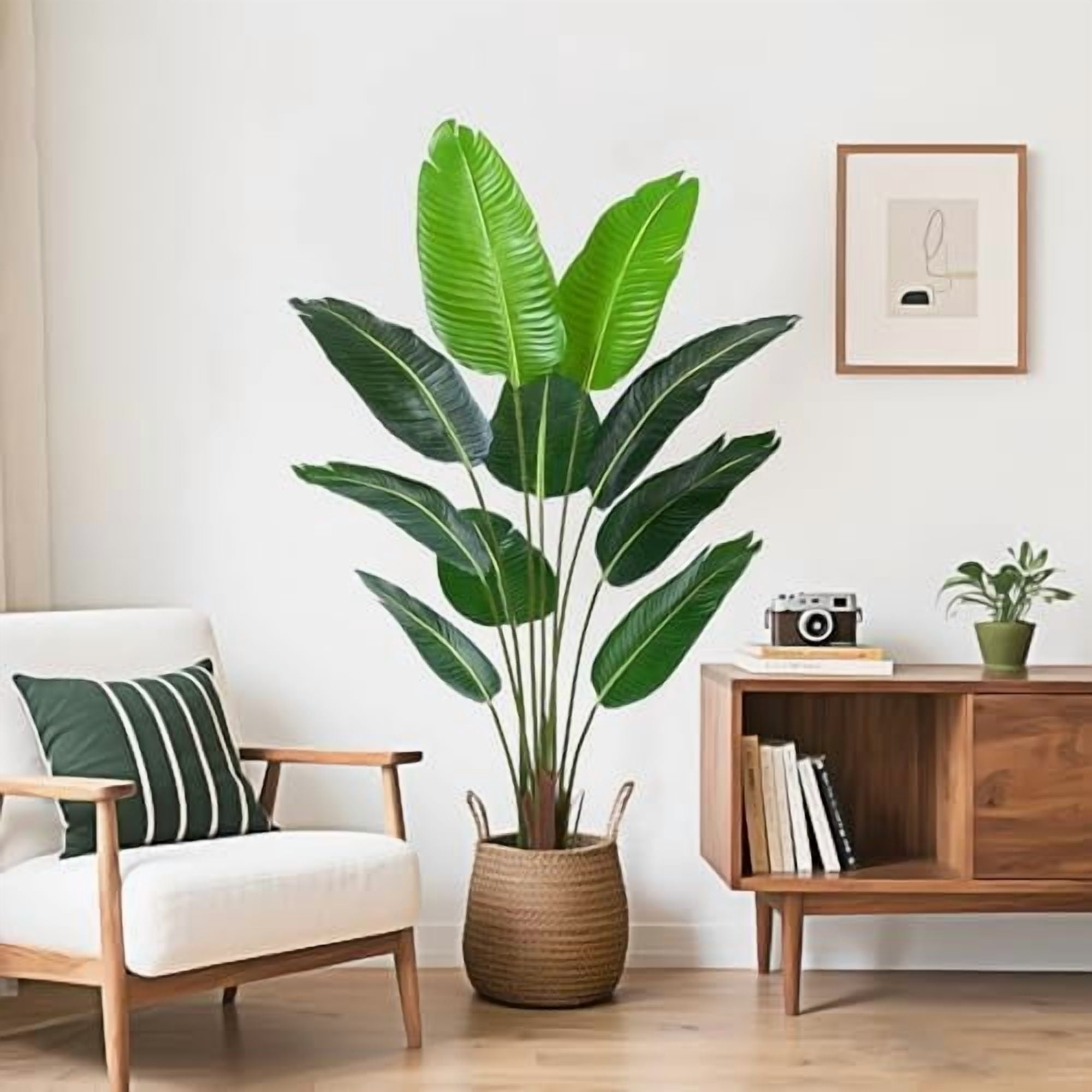 Artificial Tree Bird of Paradise Artificial Plant, 5 Ft Faux Tropical ...