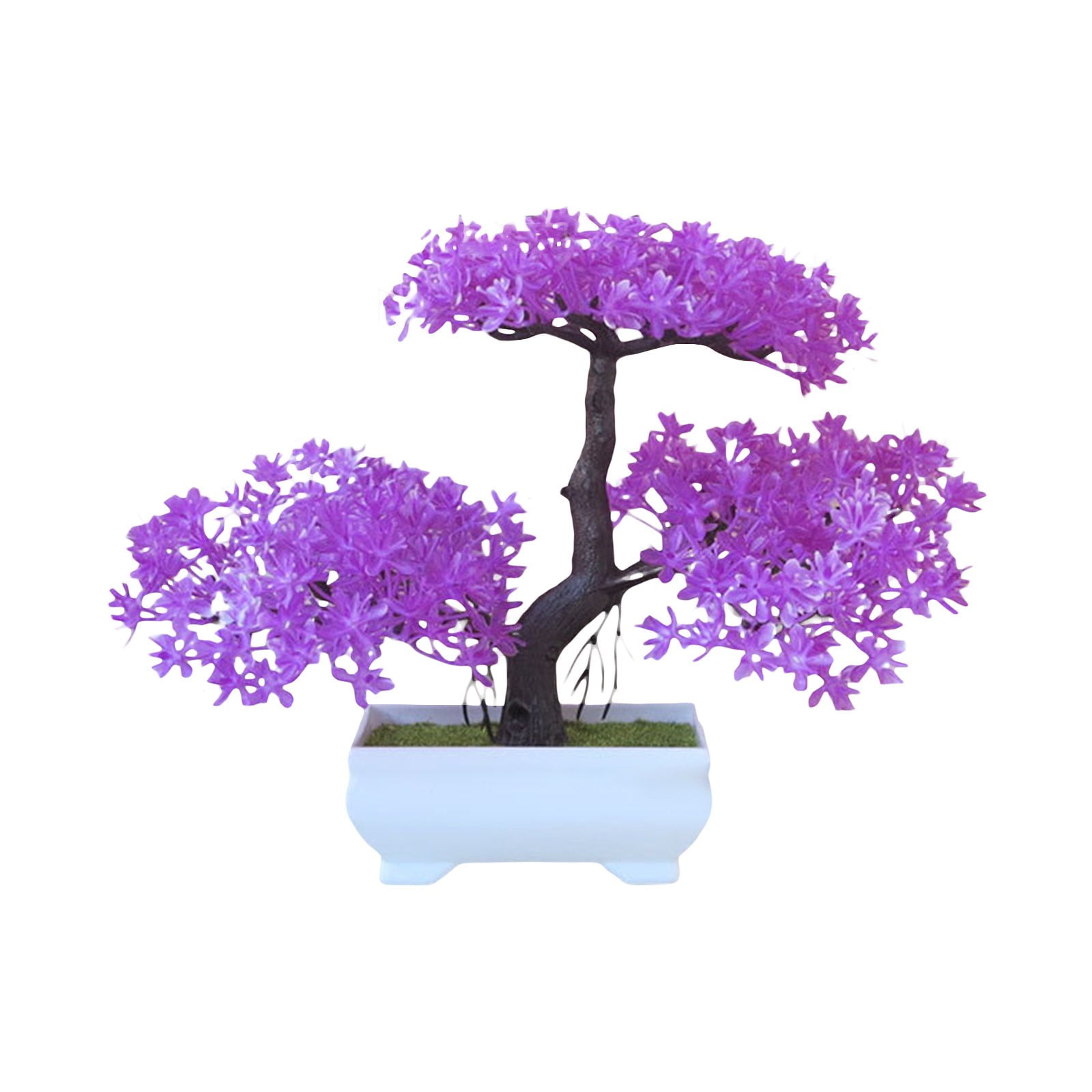 Artificial Tree Bonsai Realistic Plastic Tree For Office Desk Decor ...